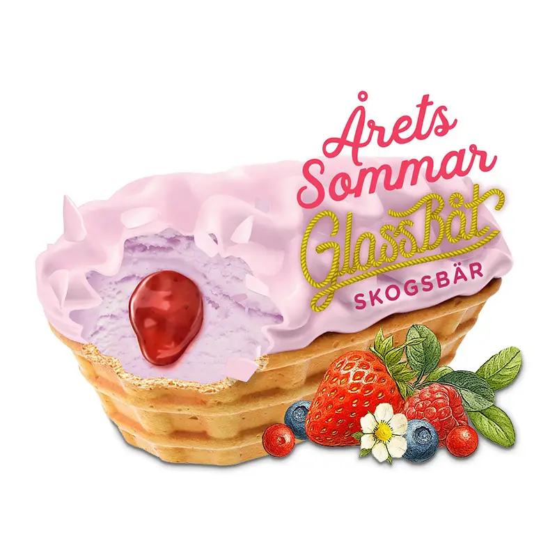 Sommarglassbåt 2026 18 x 140 ml från SIA glass | #11713 | Pinnglass ...
