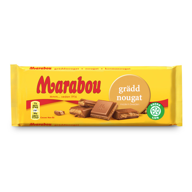 Marabou Gräddnougat från Marabou | Choklad | Grossist, Distributör ...
