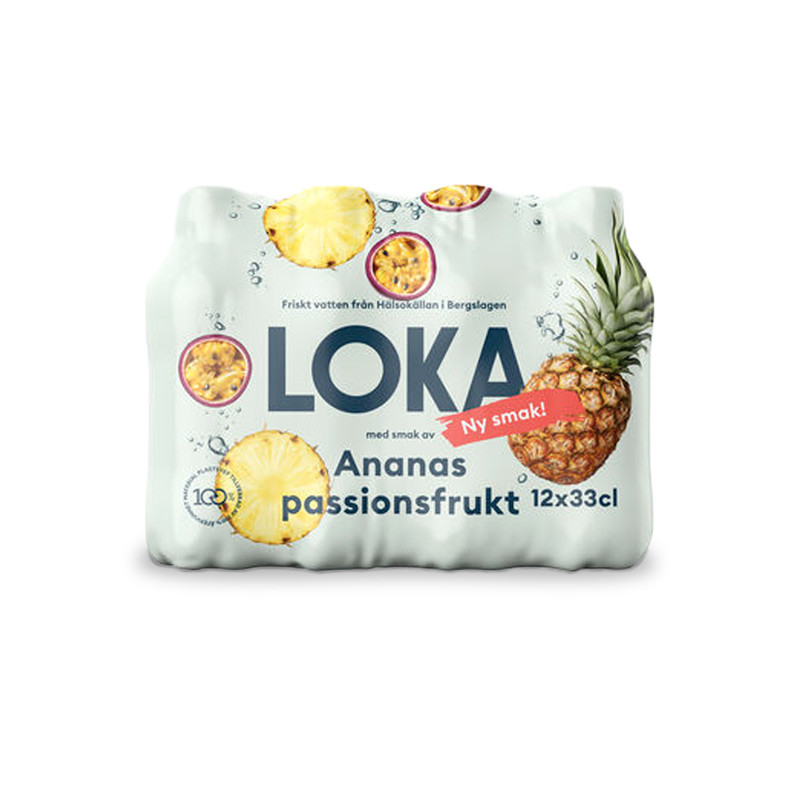 Loka Ananas & Passionsfrukt 12-pack från Loka | Vatten | Grossist ...
