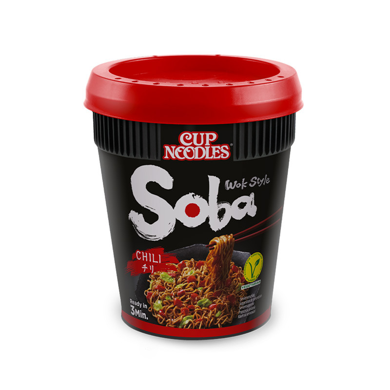 Nudlar Soba Cup Chili från Nissin | Färdiglagade måltider | Grossist ...