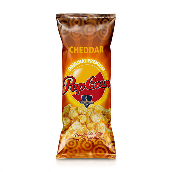Cheddar Popcorn från Sundlings | Popcorn | Grossist, Distributör ...