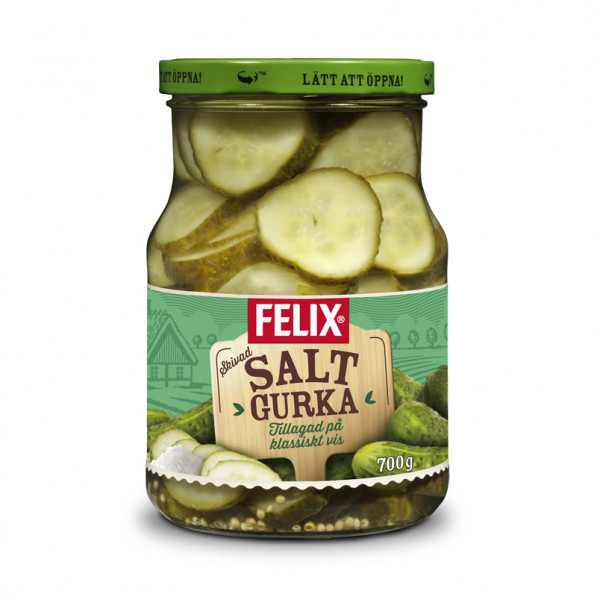 Saltgurka Skivad från Felix | Grönsakskonserv | Grossist, Distributör ...