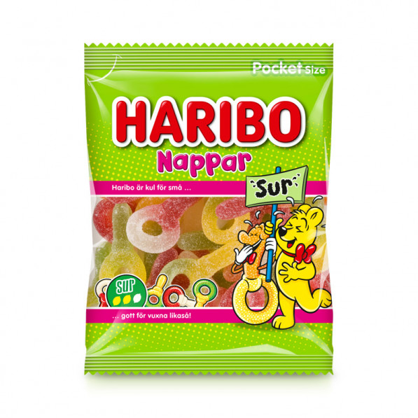 Nappar Sur från HARIBO | Godis | Grossist, Distributör & Leverantör
